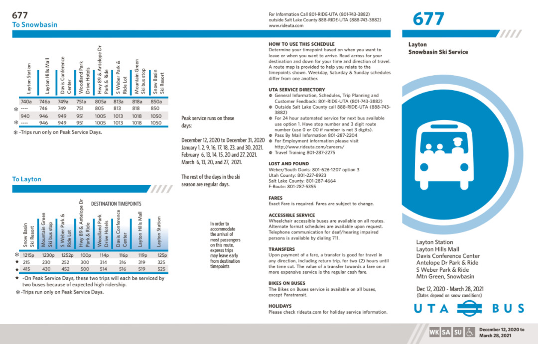 UTA Ski Bus from Layton to Snowbasin | Discover Davis : Discover Davis